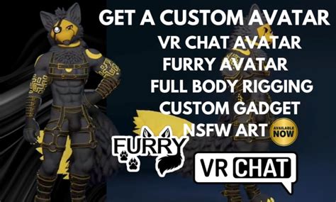 Do Custom Vrchat Avatar 3d Furry Model Nsfw Fursona Vtuber Vseeface