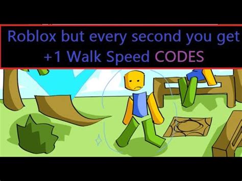 Op Codes Roblox But Every Second You Get Walk Speed Youtube