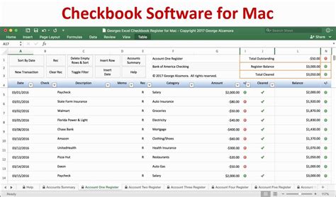 Printable Checkbook Register Sheets Monthly Financial Report Excel
