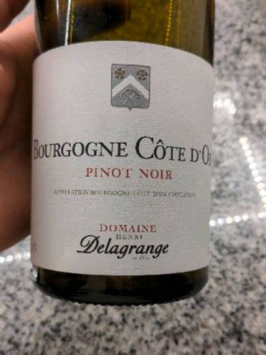 Domaine Henri Delagrange Et Fils Bourgogne Cote D Or Pinot Noir Vivino US