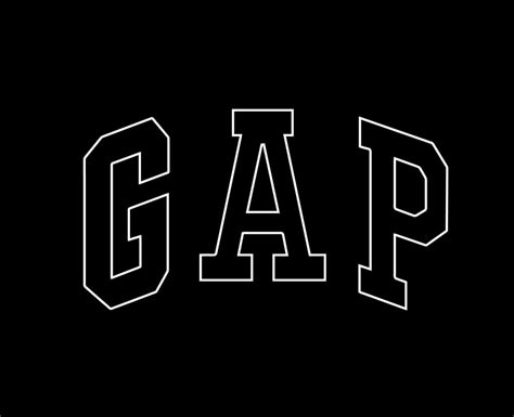 Gap Logo Symbol Brand White Design Clothes Fashion Vector Illustration