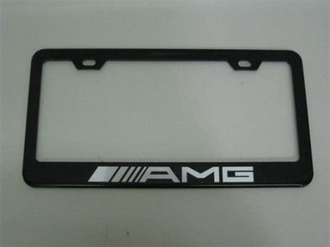 Purchase Mercedes Benz AMG BLACK Metal License Plate Frame In CA