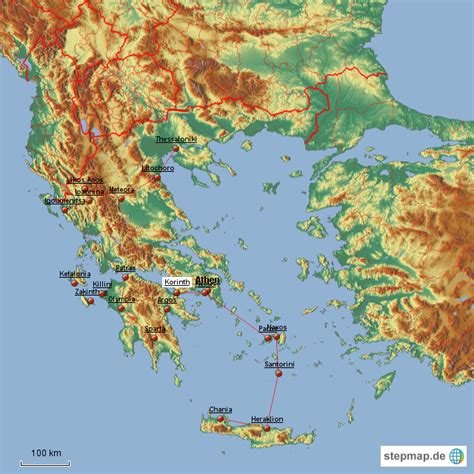 Stepmap Trip Griechenland Landkarte F R Griechenland