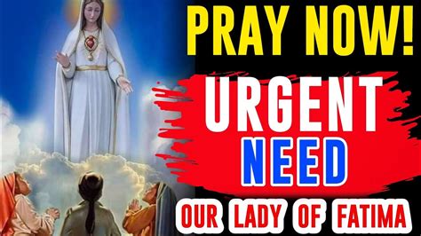 Miraculous Prayer To Our Lady Of Fatima Healing Protection Peace