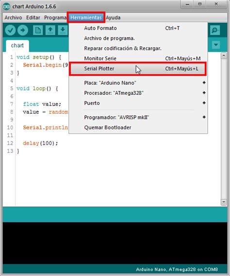 hacer gráficas fácilmente en arduino ide con serial plotter