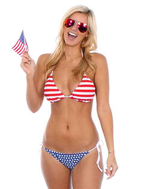 Americanflagbikini 4th Of July Swimsuits Walyou