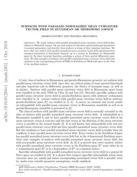 pdf surfaces with parallel normalized mean curvature vector field in euclidean or minkowski 4