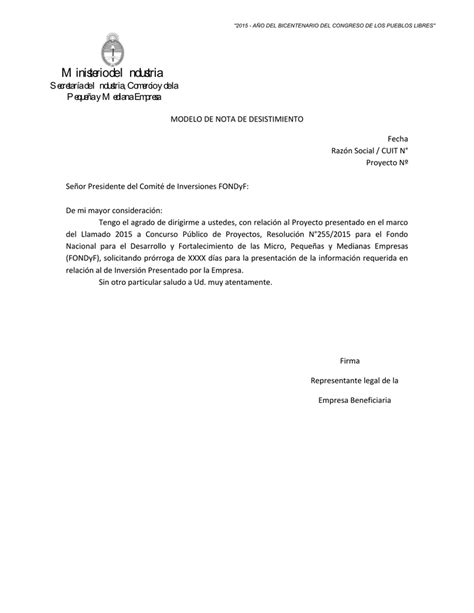 Modelo De Carta De Desistimiento De Demanda Image To U