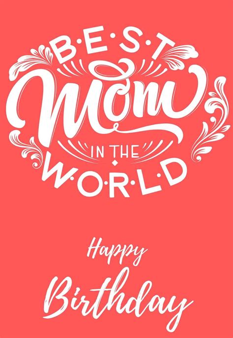 Best Printable Birthday Cards For Mom Printableecom Best