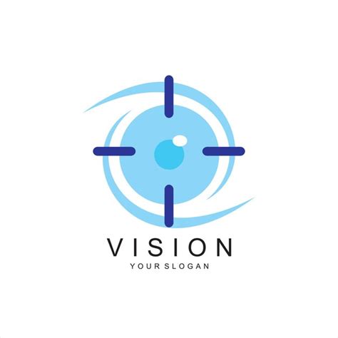Diseño de plantilla de diseño de logotipo de ojo vectorial Vector Premium