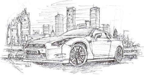Nissan Gt R Coloring Pages Coloring Pages