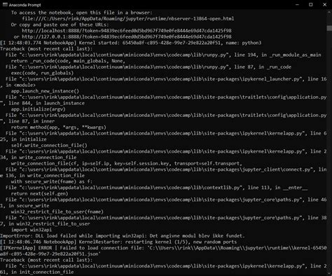 Notebook Cannot Connect To Kernel In Fresh Miniconda Environment