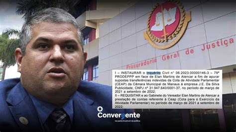 Vereador Elan Alencar entra na mira do MPAM por uso do Cotão