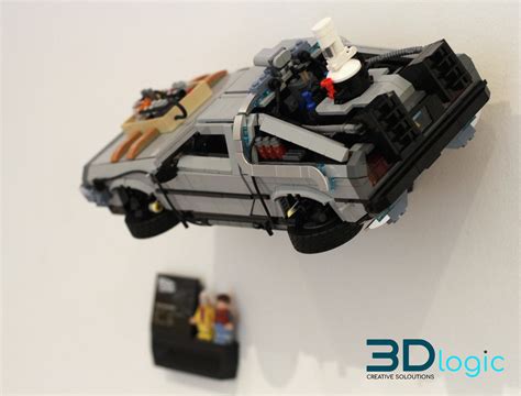 STL File Wall Mount For LEGO Back To The Future Time Machine 10300