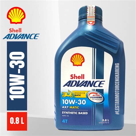 Jual OLI MOTOR SHELL AX7 10W30 MATIC SN JASO MB SEMI SYNTHETIC GROSIR