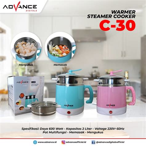 Jual WARMER STEAMER COOKER Panci Elektrik Multi Fungsi C 30 Advance