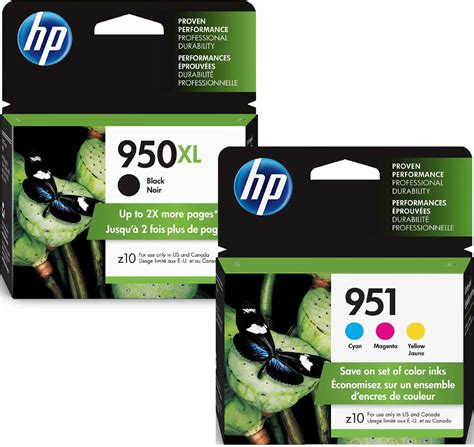 HP 950XL 951 Ink Cartridges Assorted Colors 4 Pack Walmart