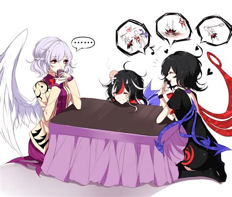 Houjuu Nue Kijin Seija And Kishin Sagume Touhou Drawn By Sheya