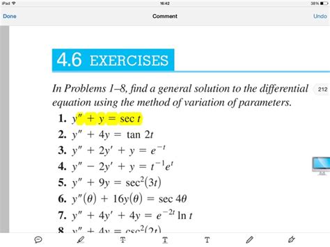 solved find a general solution to the differential equation