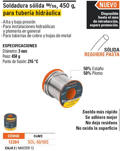 Sol S Truper Truper Soldadura S Lida Para Tuber A