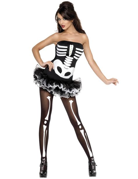 Disfarce Esqueleto Mulher Halloween Sexy Disfarces Adultos Mascarilhas