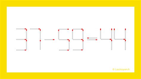 Résolvez ce casse tête mathématique en moins de 30 secondes Déplacez