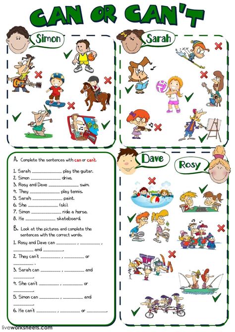 Modal Verbs Ficha Interactiva Y Descargable Puedes Hacer Los