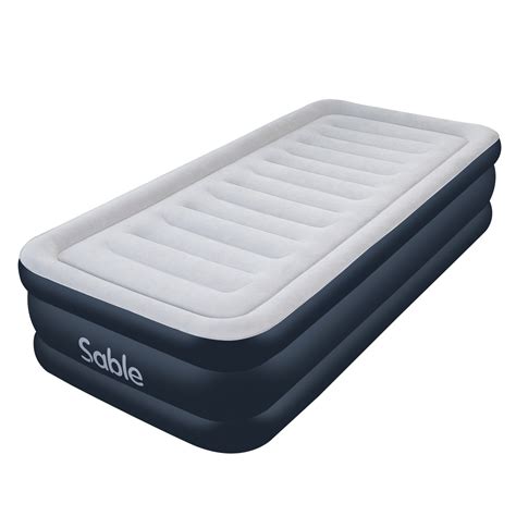 Air Mattress Twin Size Airbed Sable Upgraded Inflatable Blow Up Bed