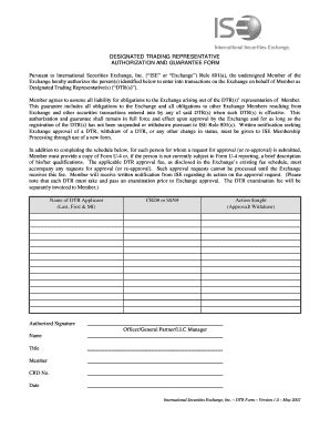 Fillable Online Dtr Authorization And Guarantee Fax Email Print Pdffiller