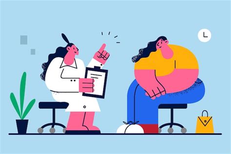 Premium Vector Obesity Nutrition And Weight Loss Concept