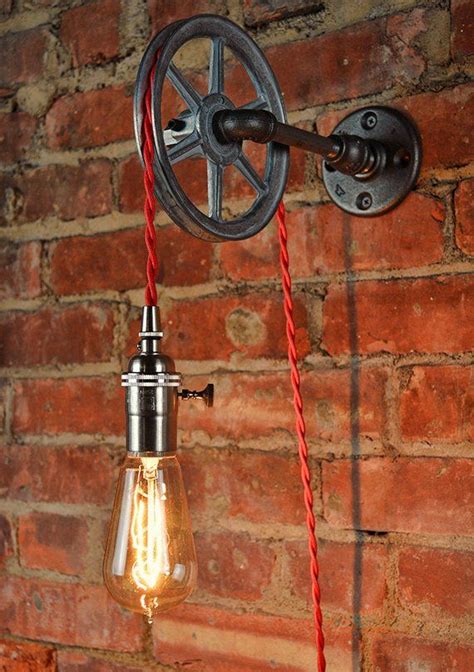 Wall Pulley Light Vintage Industrial Cast Iron 1 Wheel Etsy Pulley