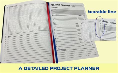 Amazon Project Planner Project Management Notebooks Organizer