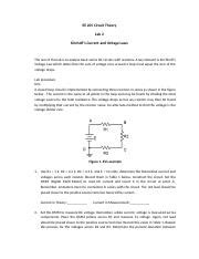 Lab2 Docx EE 205 Circuit Theory Lab 2 Kirchoff S Current And Voltage