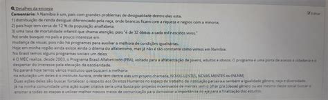 A Partir Da Leitura Do Fato Caso Analise O Cen Rio Mundial Sobre