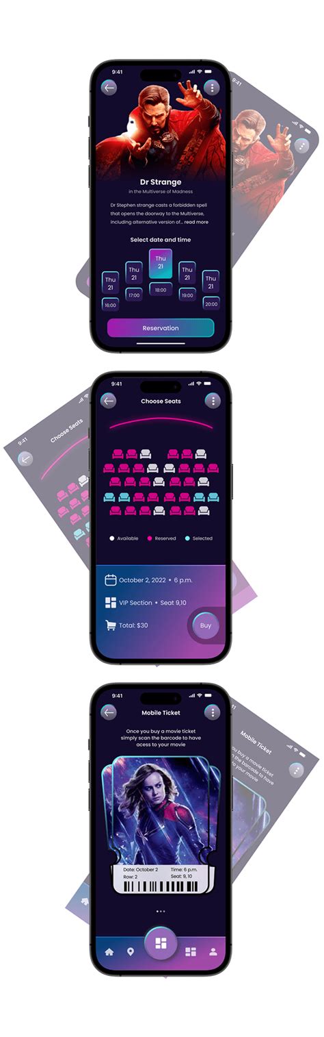 Movies Ticket Booking App Behance