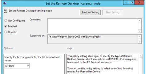Licensing Mode For Remote Desktop Session Host Is Not Configured