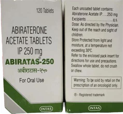 250 Mg Abiratas Abiraterone Acetate Tablets At Rs 8500 Box Abirakast