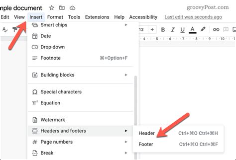 Comment Utiliser Diff Rents En T Tes Et Pieds De Page Dans Google Docs