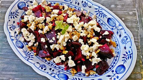 Rote Bete Salat Mit Feta Und Walnussen