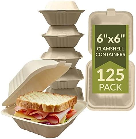 Amazon Reli Compostable Clamshell To Go Containers Pack Bulk