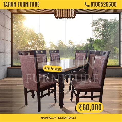 6 Seater Marble Top Dining Table At Rs 60000 Set Wooden Dining Table