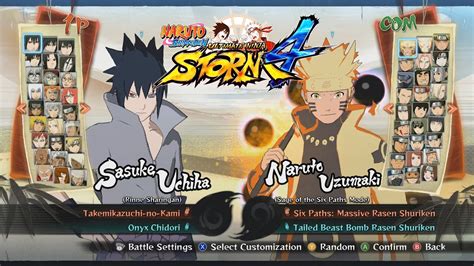 Naruto Ultimate Ninja Storm Legacy Character List
