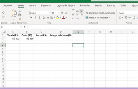 Como Calcular Margem De Lucro Excel Veja O Passo A Passo