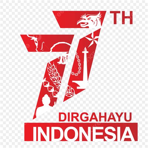Logo Resmi Hut Ri 77 Dirgahayu Republik Indonesia Png Vektor Latar