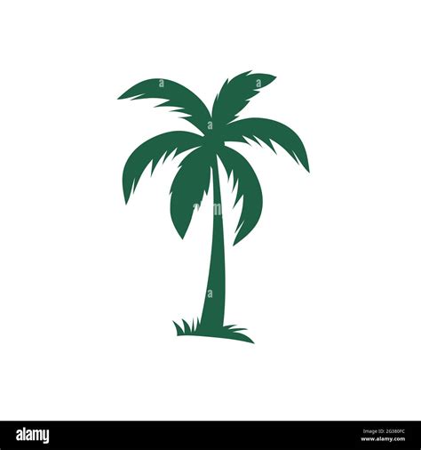 Palm Tree Logo Icon Vector Illustration Stock Vector Image Art Alamy