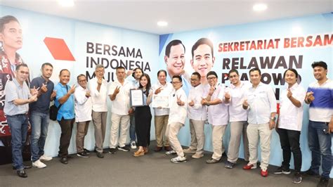Foto Cara Relawan Prabowo Sukseskan Pemilu Damai