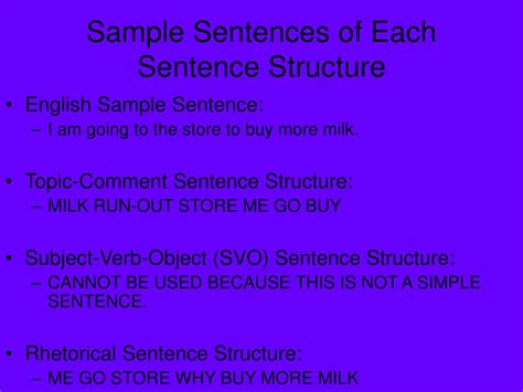 Ppt Asl Sentence Structure The Basics Powerpoint Presentation Free