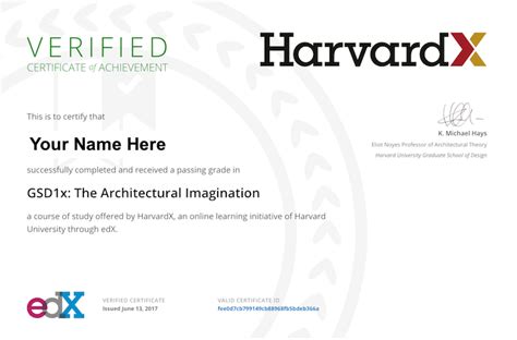 Edx Certificate
