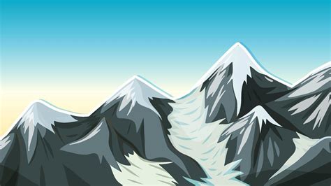 Thumbnail Design With Snow Mountain Background 4366472 Vector Art At