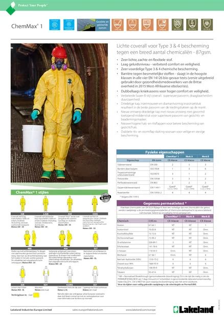 Chemmax Data Sheet Datasheet Lakeland Industries Global Ppe